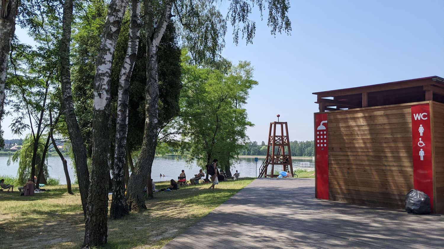 Zalew Chechło w Trzebini - plaża i kąpielisko
