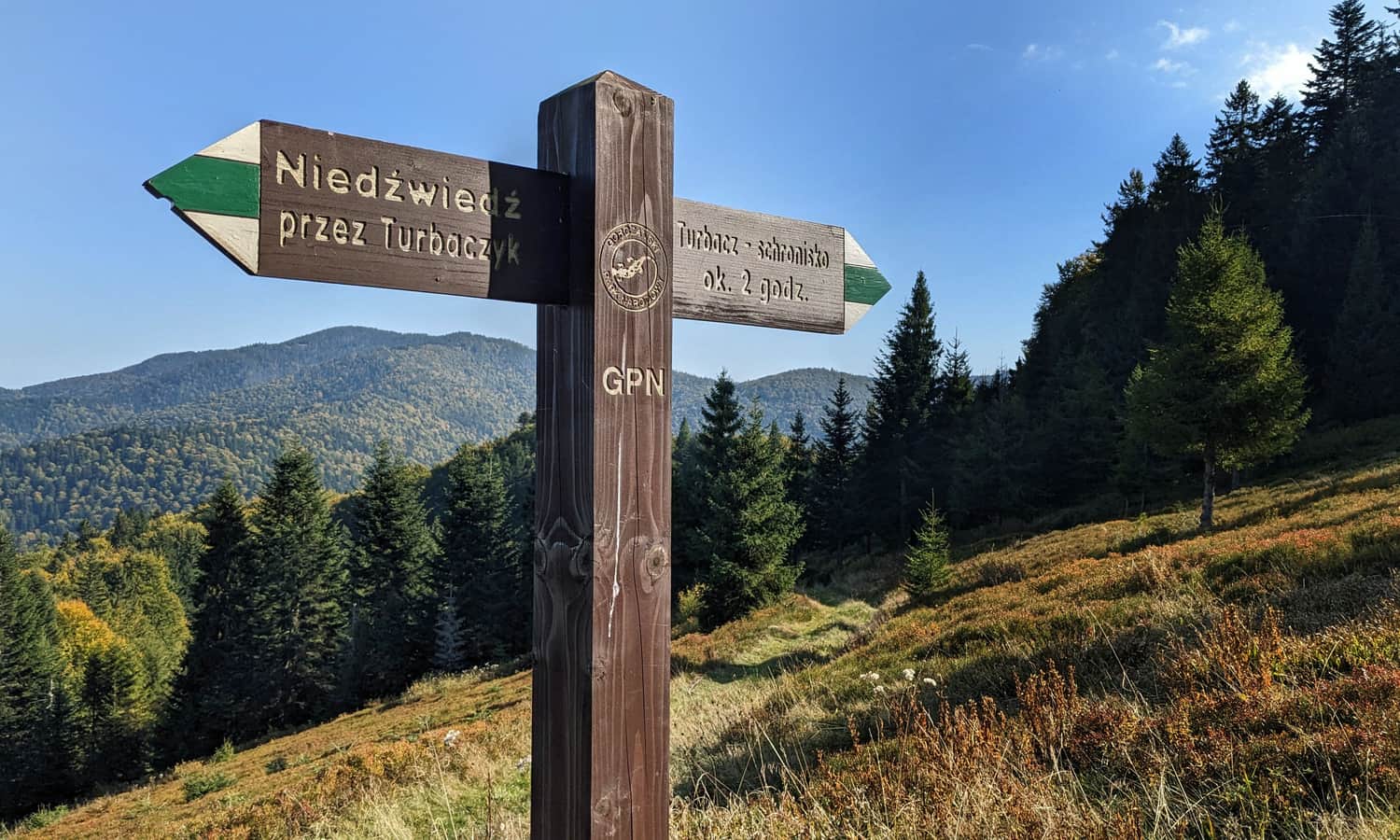Zielony szlak na Turbacz przez Turbaczyk